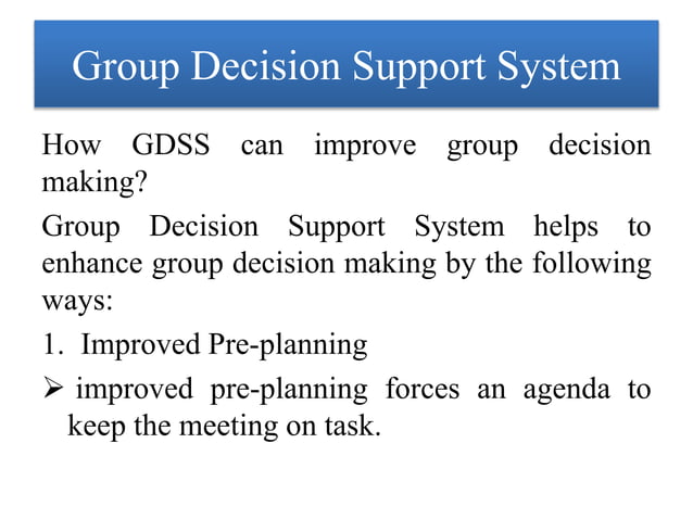 Decision Support System in MIS.pptx | Computing | Technology & Computing