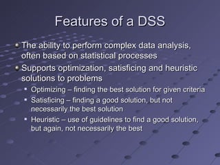 Decision support systems | PPT