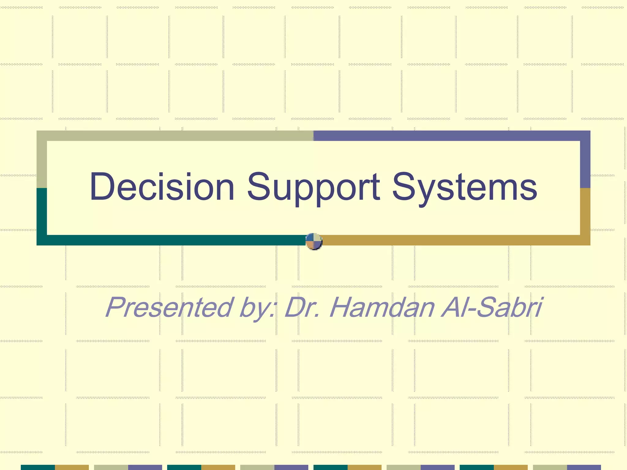 Decision support systems | PDF