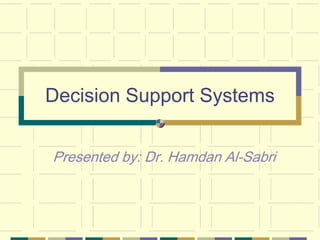 Decision support systems | PDF