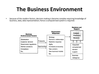 Decision support systems and business intelligence | PPTX