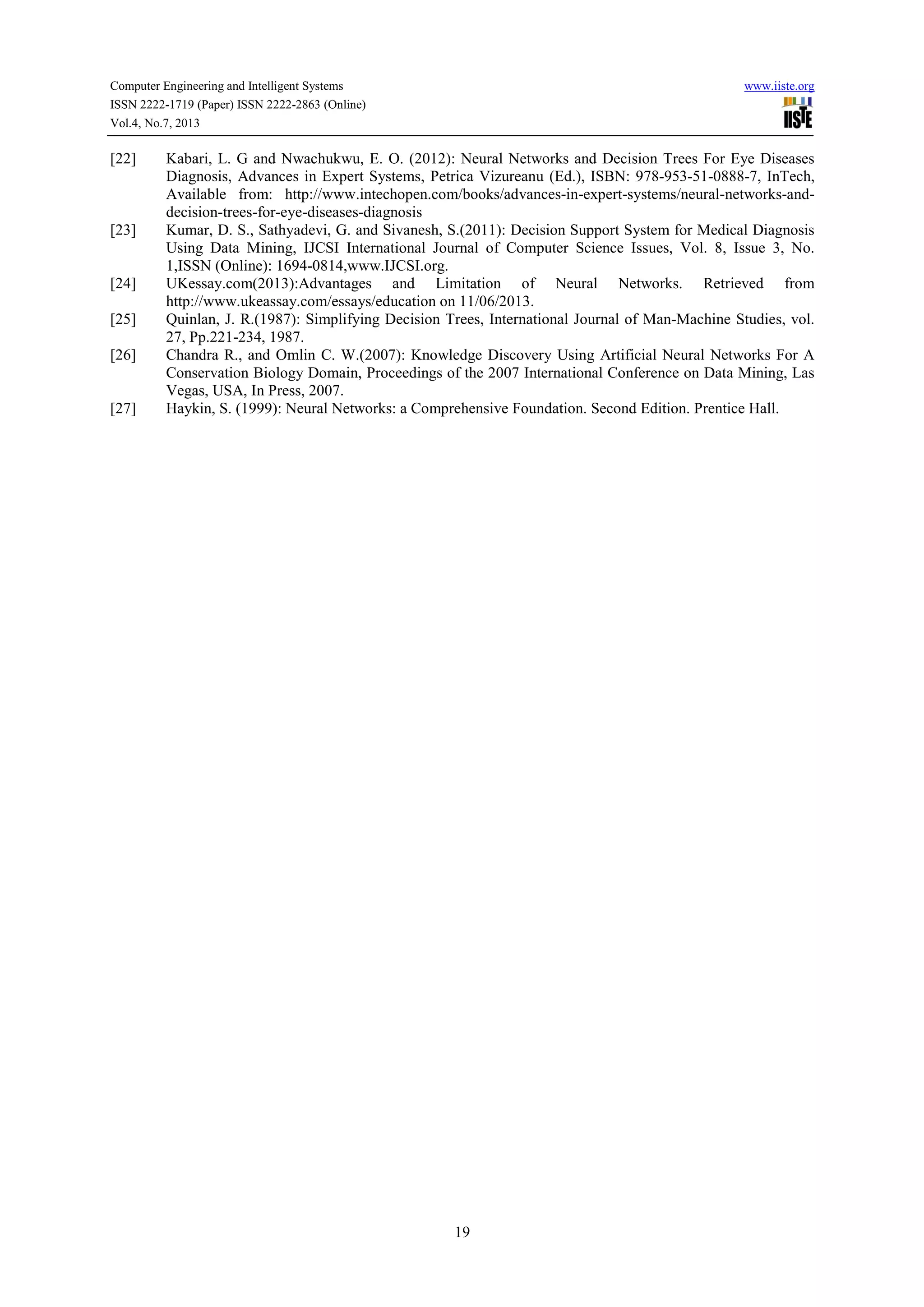 Decision support system using decision tree and neural networks | PDF | Computer Software and ...