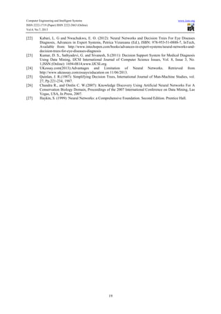 Decision support system using decision tree and neural networks | PDF ...