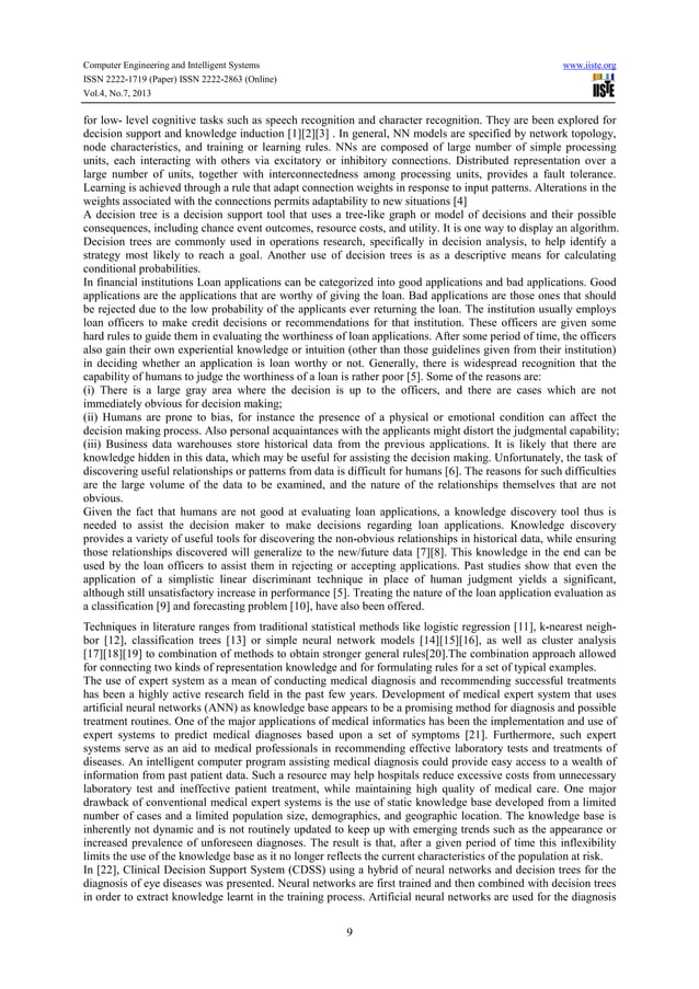 Decision support system using decision tree and neural networks | PDF | Computer Software and ...