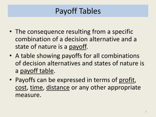 Decision theory | PPTX