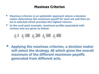 Decision theory | PPTX