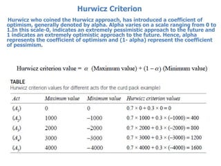 Decision theory | PPTX