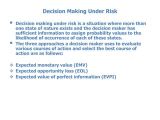 Decision theory | PPTX