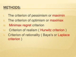 Decision theory | PPTX