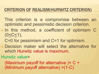 Decision theory | PPTX