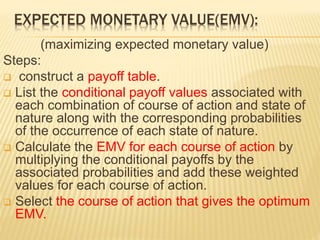 Decision theory | PPTX