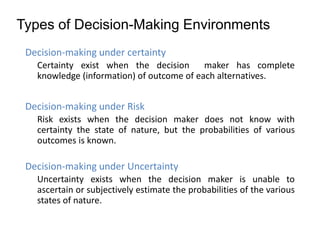 Decision theory | PPT