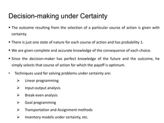 Decision theory | PPT