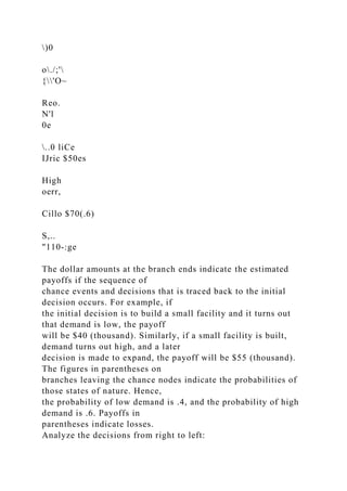 Decision Theory LEARNING OBJECTIVES SUPPLEMENT OUTLINE 5S.5.docx