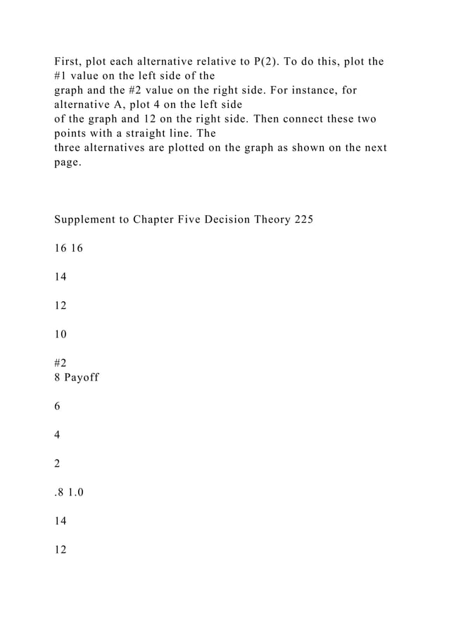 Decision Theory LEARNING OBJECTIVES SUPPLEMENT OUTLINE 5S..docx