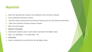 Decision_Theory_new.pptx | Business Accounting & Finance | Business