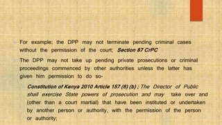 Decision to prosecute, DPP, Criminal Law,Criminal Procedure Kenya | PPT
