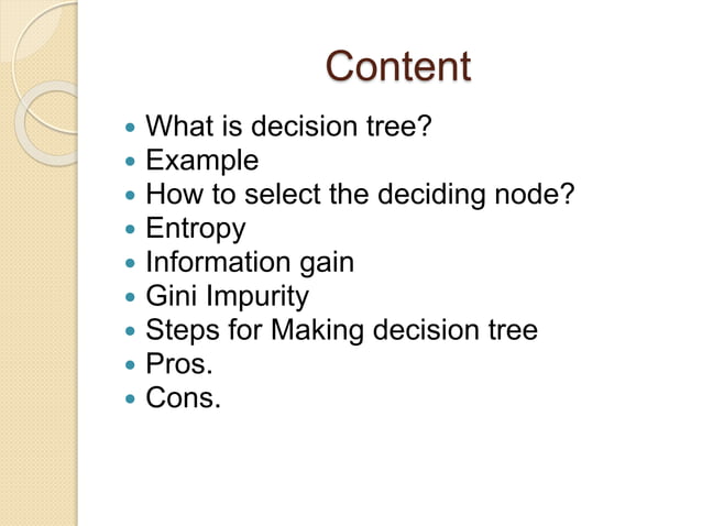 Decision tree | PPTX | Physics | Science