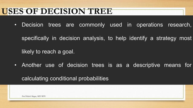 Decision tree- System analysis and design | PPTX