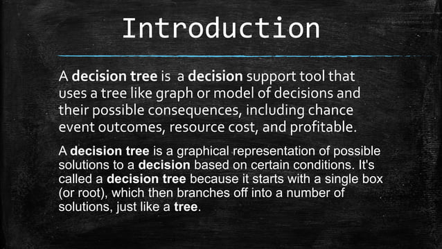 Decision tree | PPTX