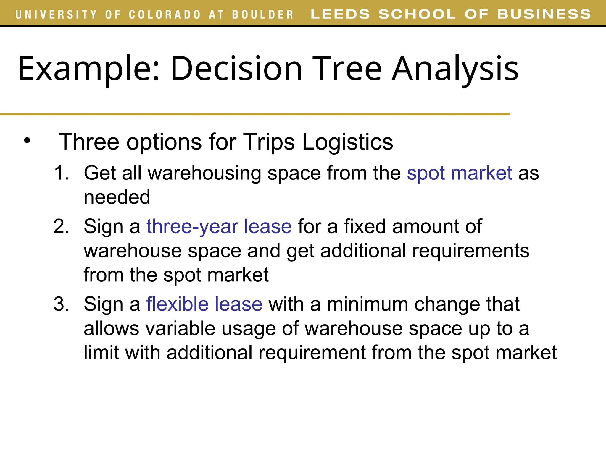 Decision Tree Analysis in Supply Chain Management | PPT