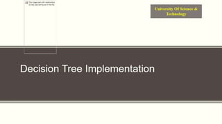 Decision tree based classifier for mammogram image classification | PPTX