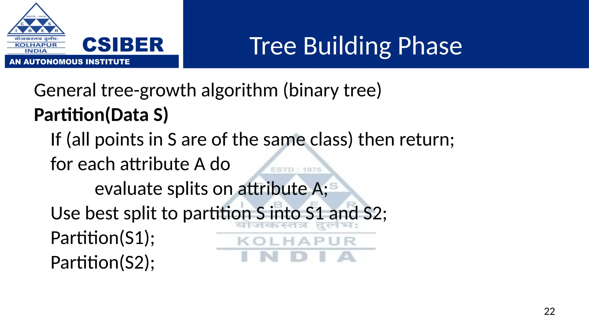 decision tree machine learning model for classification | PPTX