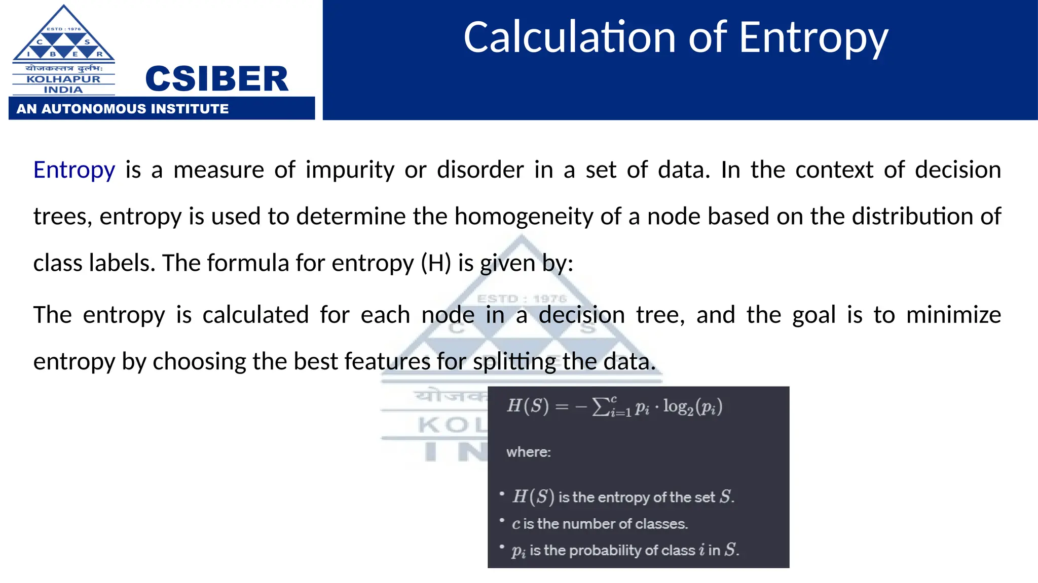 decision tree machine learning model for classification | PPTX