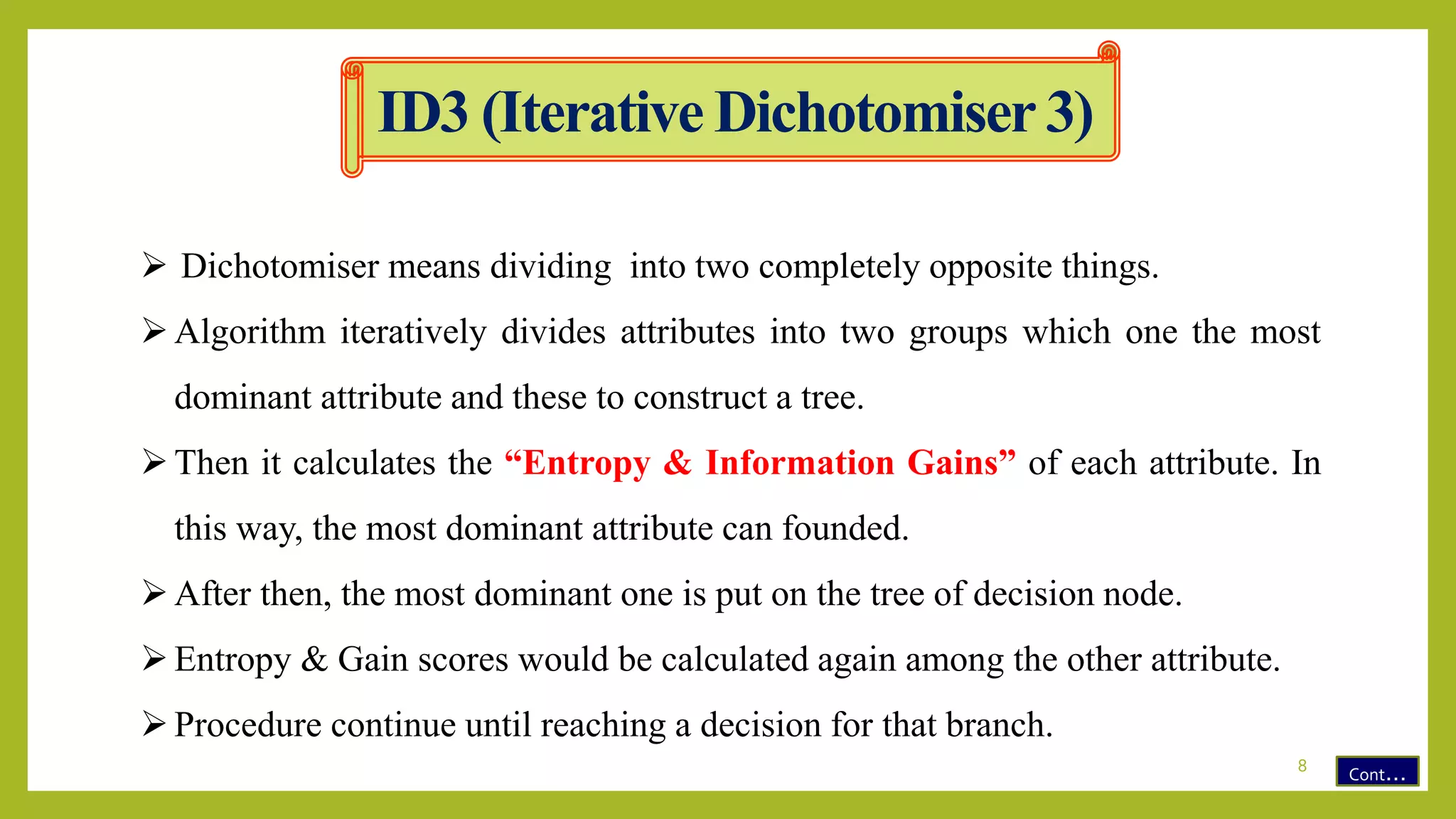 Decision tree in artificial intelligence | PPTX