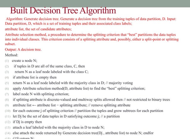 Decision tree induction | PPTX | Programming Languages | Computing