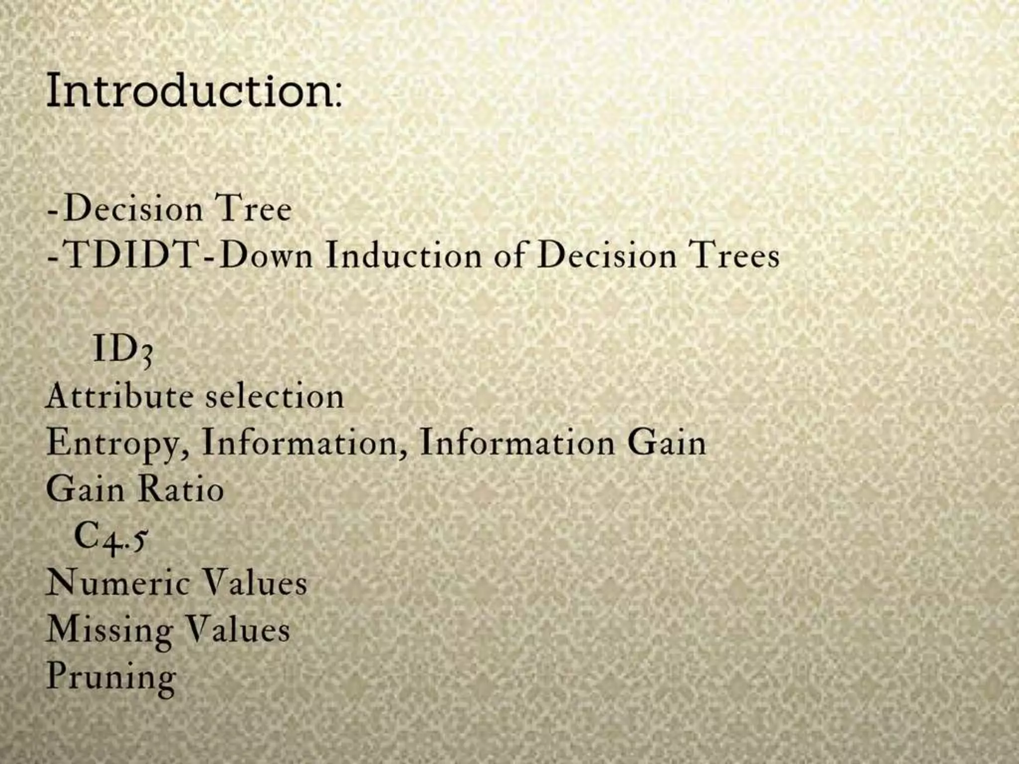 Decision tree learning ppt | PPT