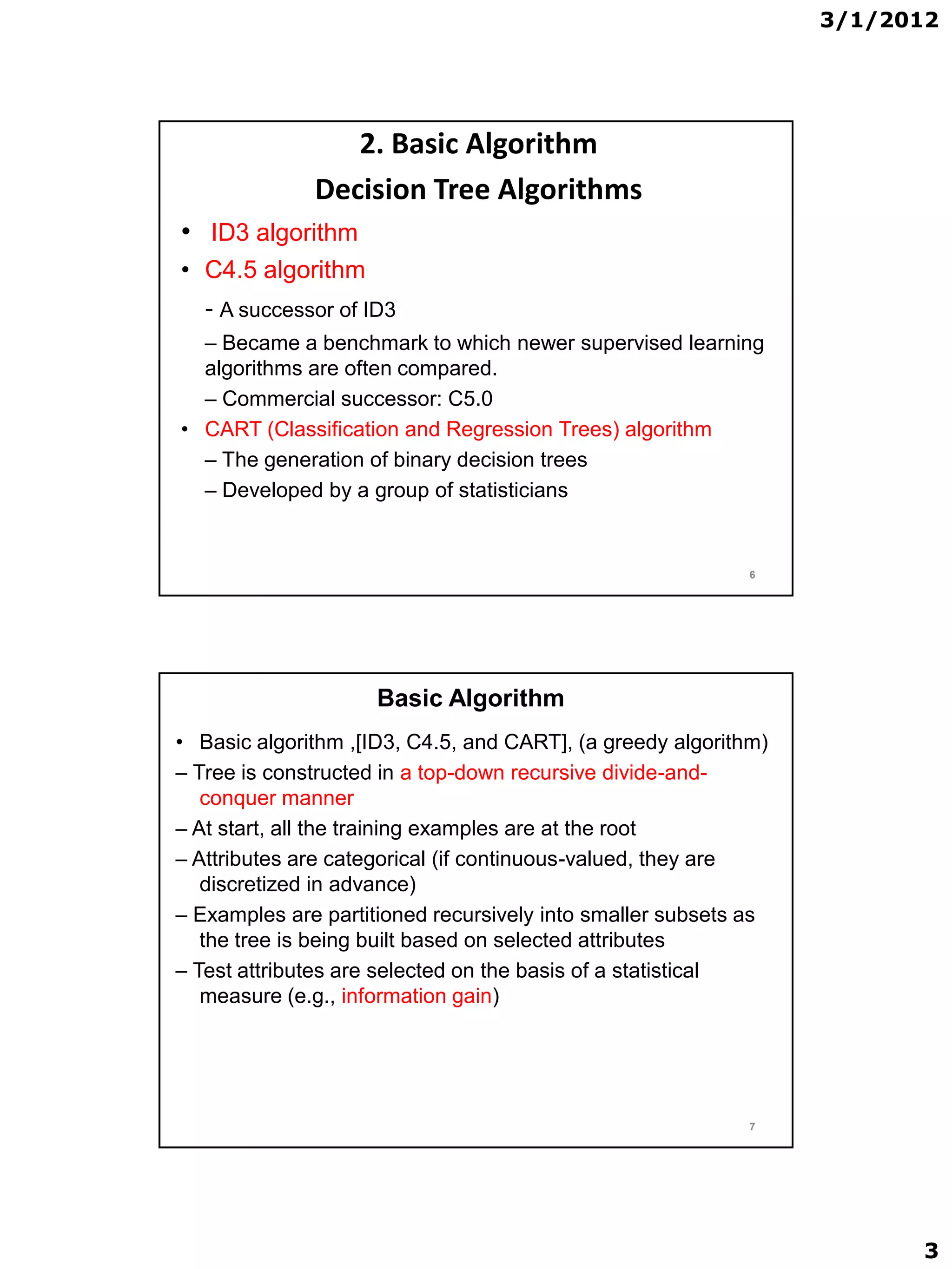 Decision tree lecture 3 | PDF | Computer Software and Applications | Computing