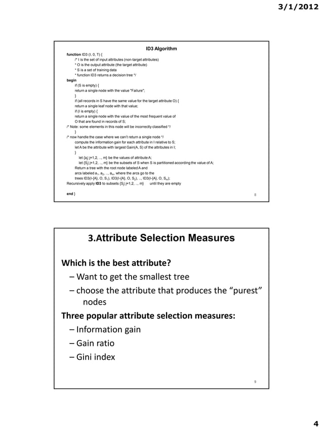 Decision tree lecture 3 | PDF