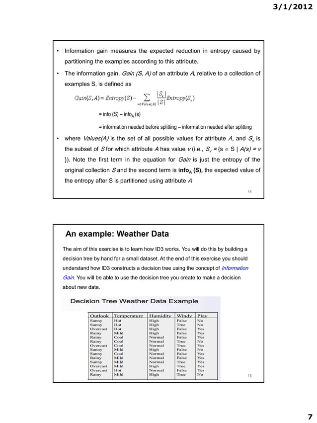 Decision tree lecture 3 | PDF