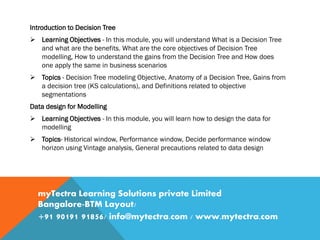 Decision Tree Modeling Using R Training in Bangalore | PPT
