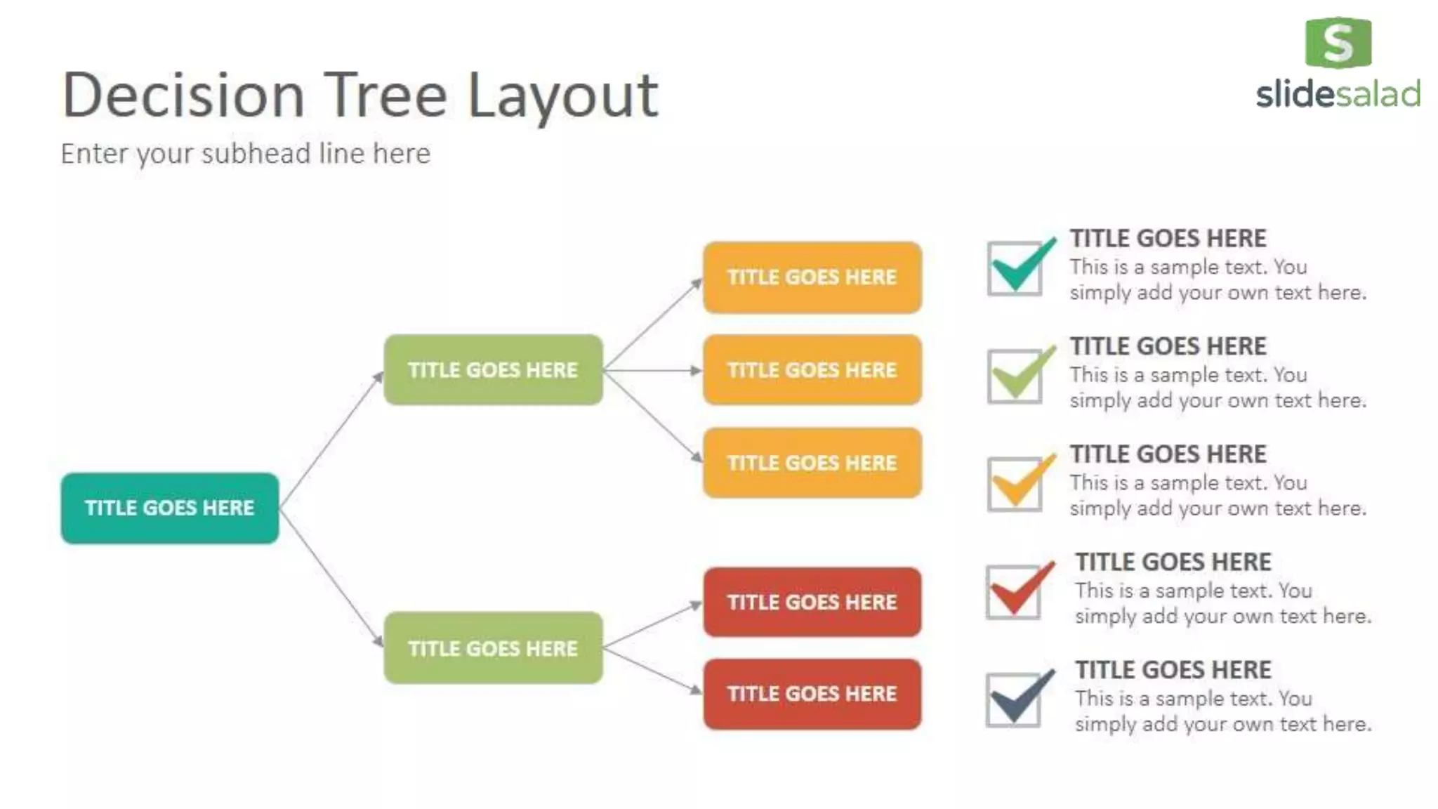 Decision Trees Diagrams Diagrams Google Slides Presentation Template - SlideSalad | PPT