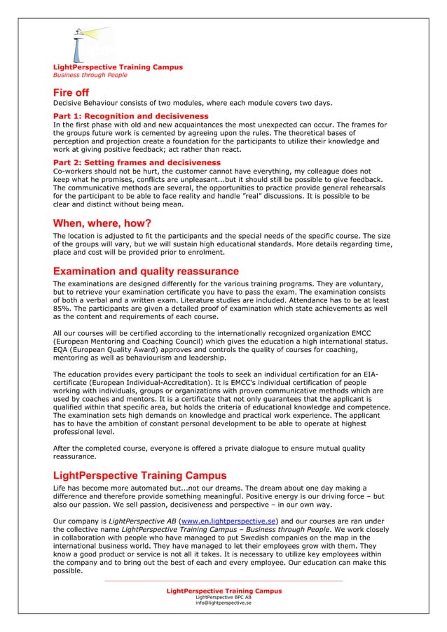 Decisive behaviour | PDF