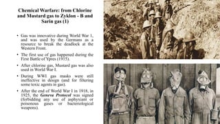 Decisive changes in weapons, technology and warfare World War I and ...