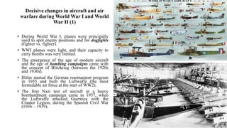 Decisive changes in weapons, technology and warfare World War I and ...