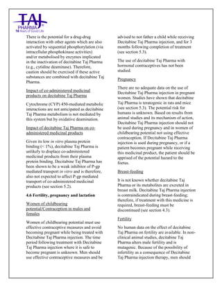 Decitabine for Injection Taj Pharma SmPC | PDF
