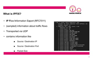 Flow monitoring explained - From packet capture to data analysis - the use of IPFIX Exporter ...