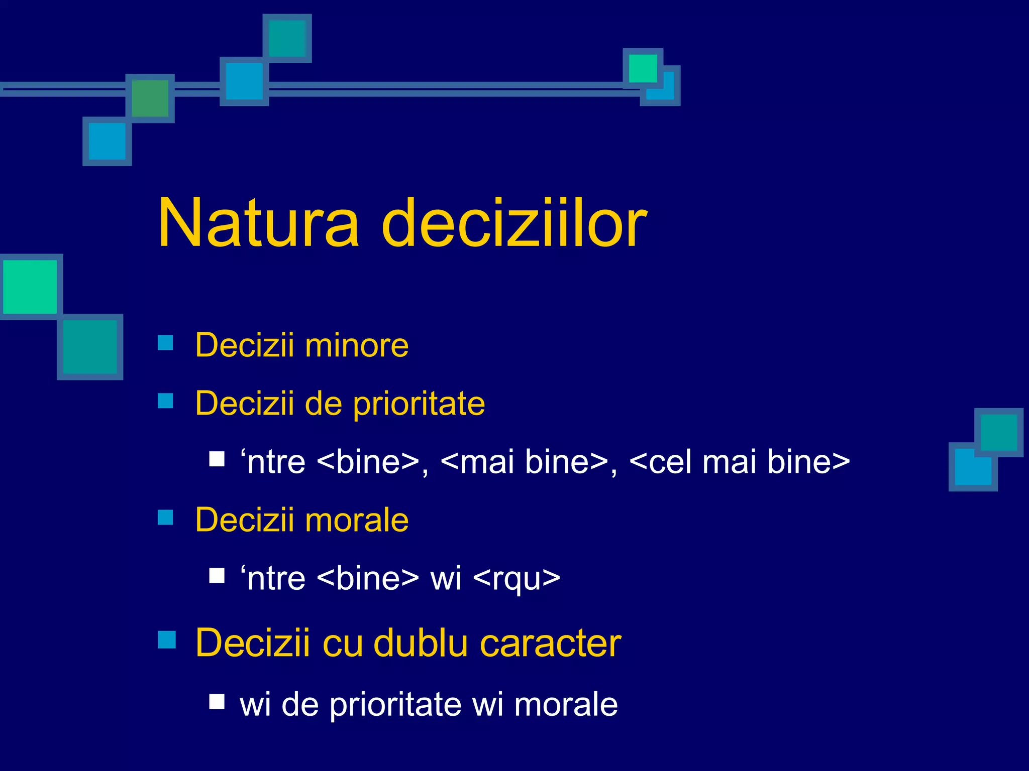 Decizii Decisive | PPT