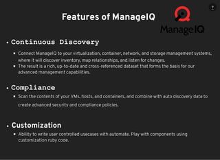 ManageIQ, Foreman and Compliance usecases | PDF