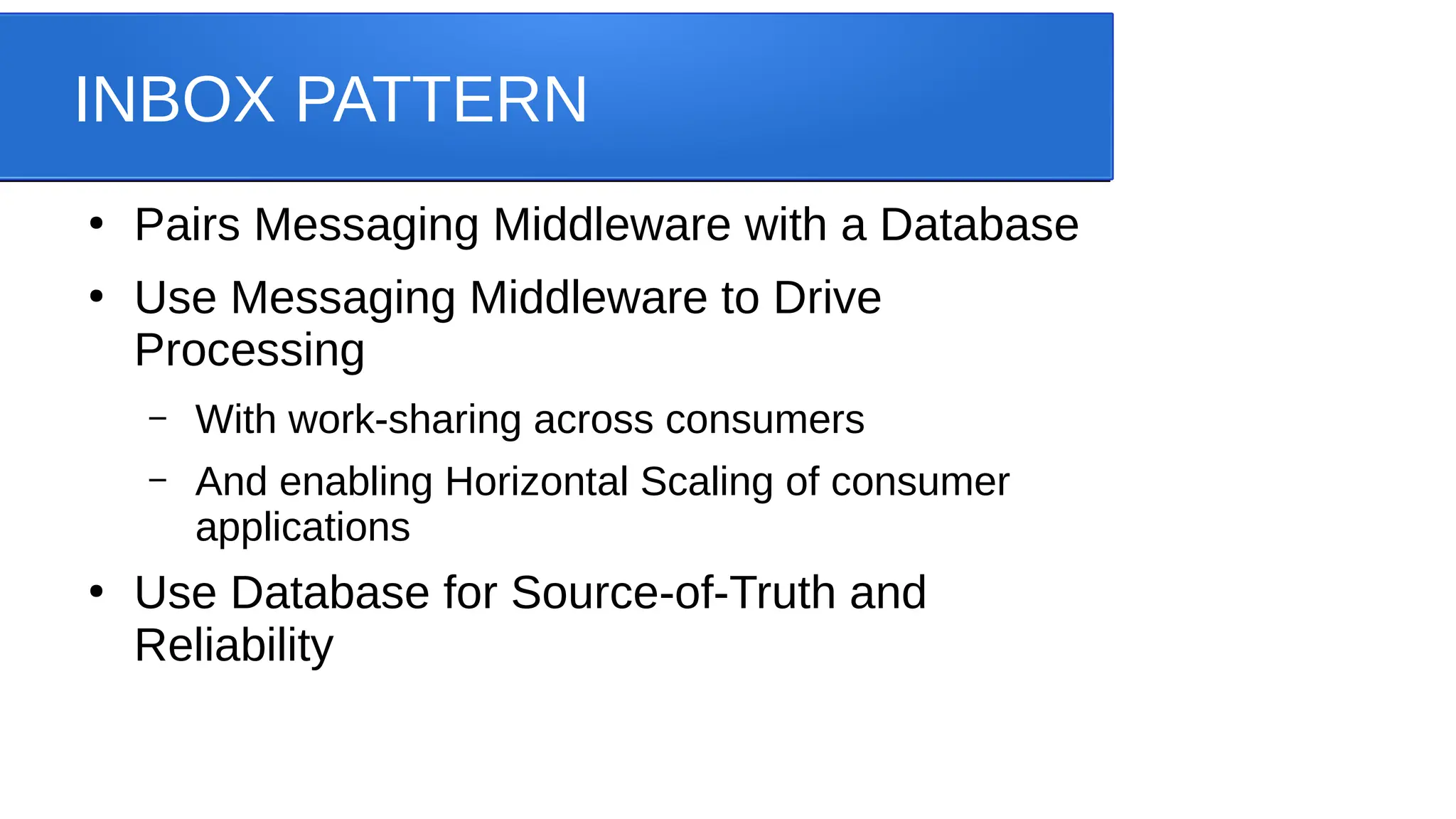 Messaging Inbox Pattern overview by Savoir Technologies | PPT