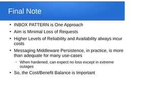 Messaging Inbox Pattern overview by Savoir Technologies | PPT