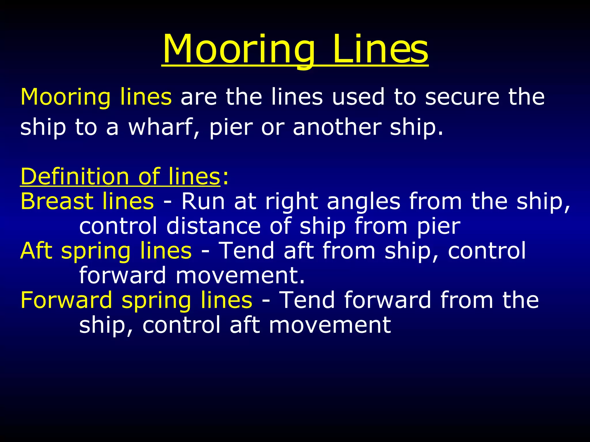 Deck Equipment And Marlinespike Seamanship | PPT