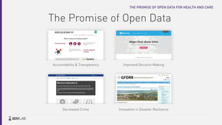 The Promise of Open Data for Health and Care- Stefaan Verhulst | PPT