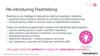 Deck 1: Redefining Data-Driven by Flashtalking | PPT