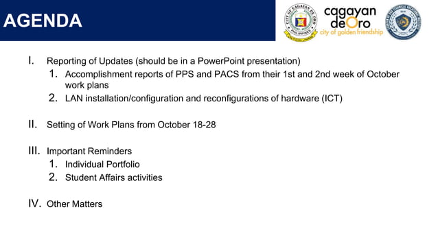 Admin Meeting Processes | PPT