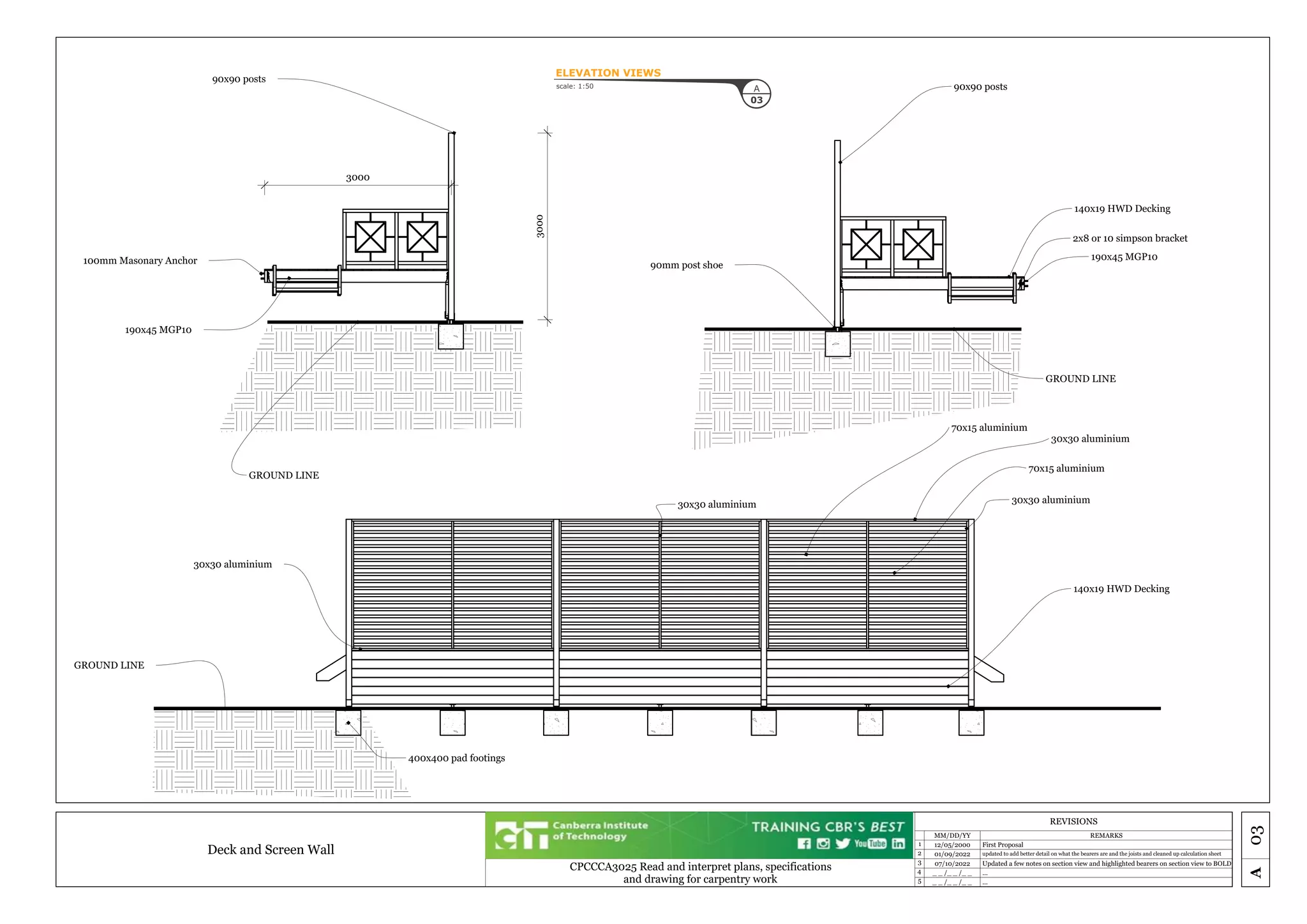 Deck and Screen plans & Calculations | PPT